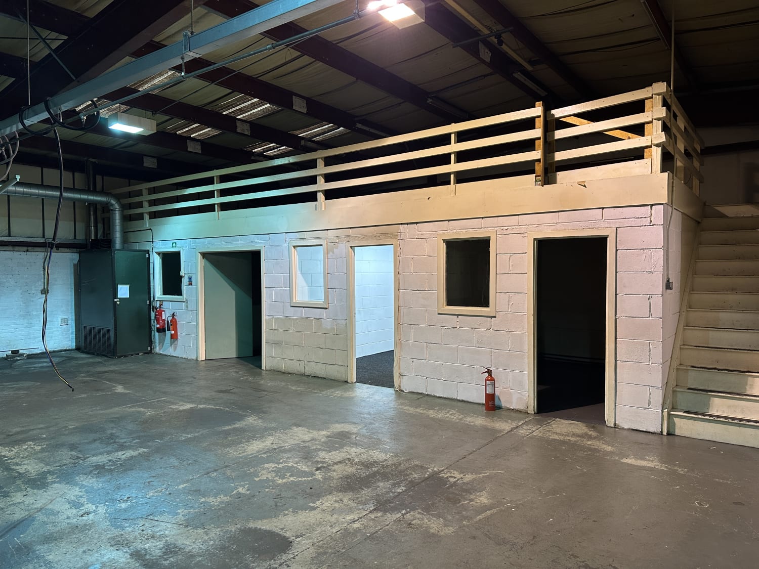 Commercial demolition indoors of 3 brick rooms, wooden roof and ...